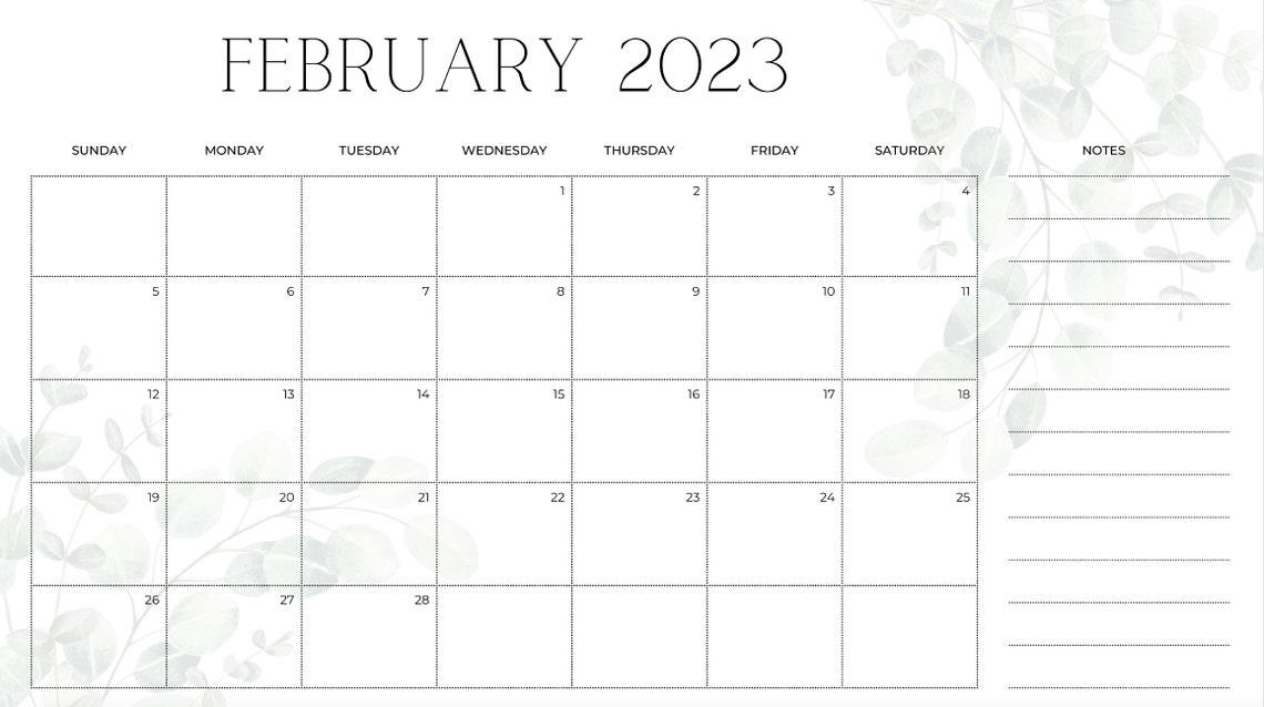 2023 Simpleaussie Eucalyptus Calendar - Etsy