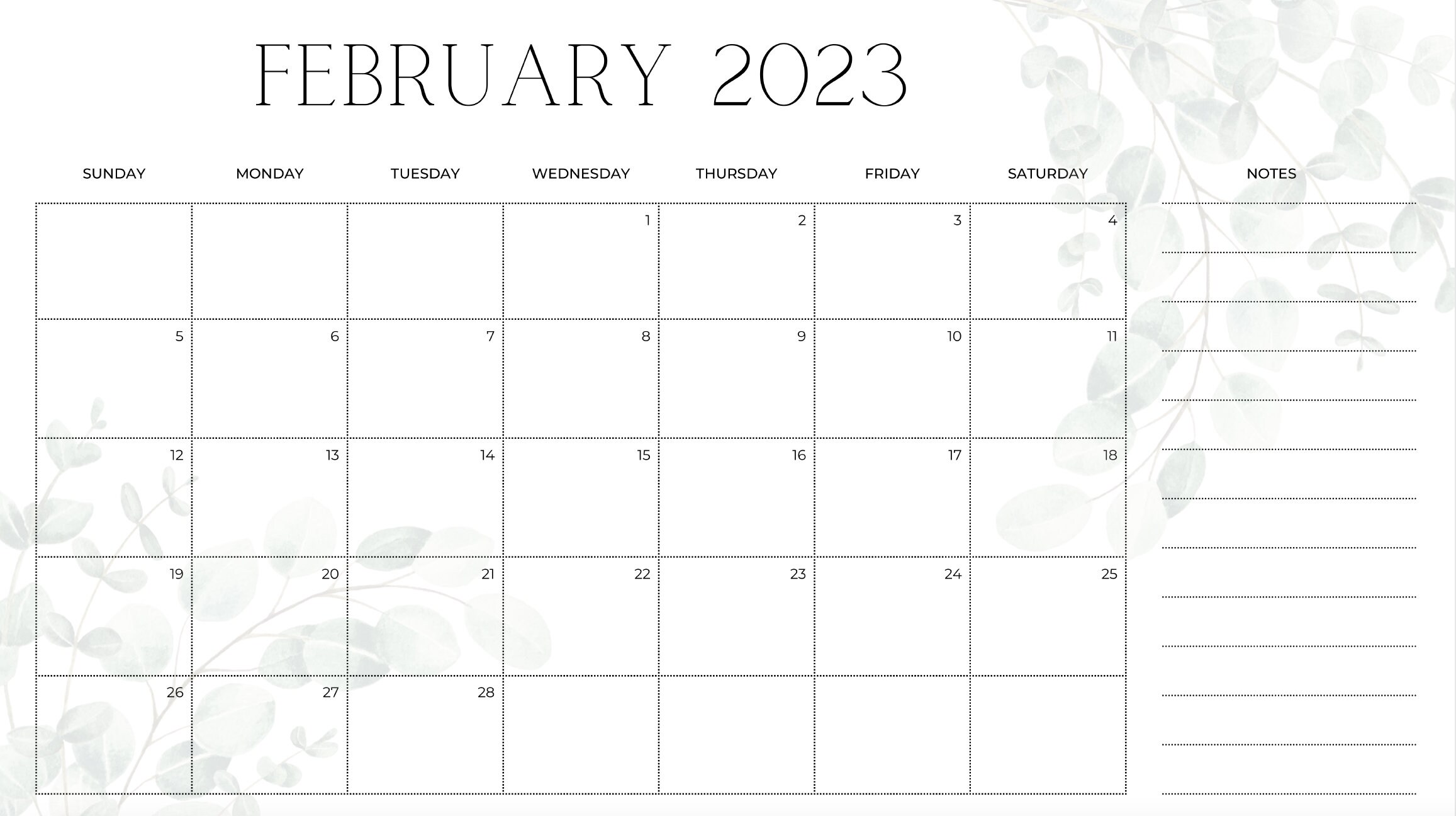 2023 Simpleaussie Eucalyptus Calendar - Etsy