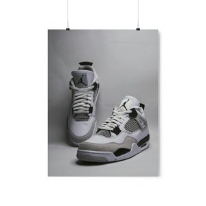 Air Jordan 4 "military Black" Poster - Etsy