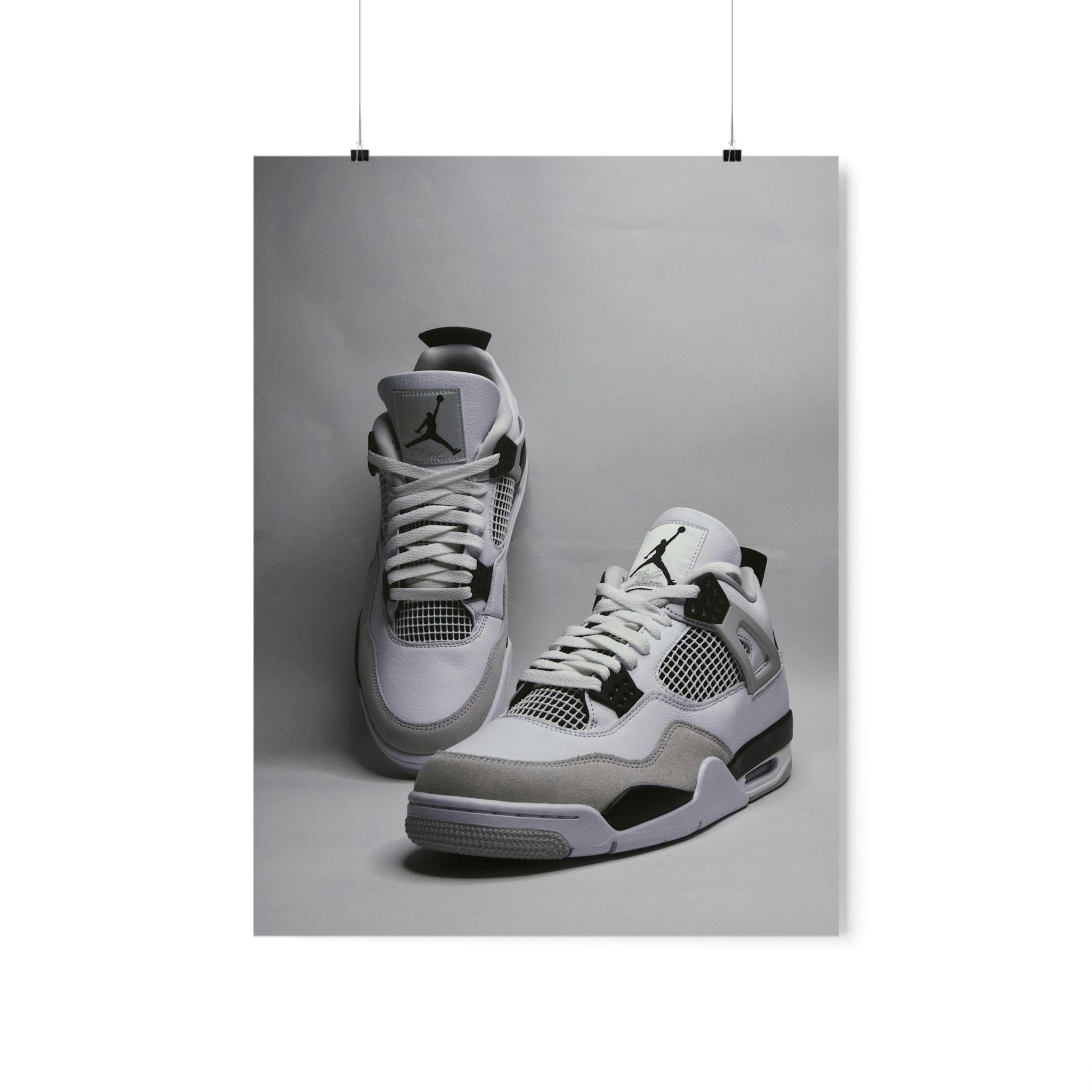 Air Jordan 4 "military Black" Poster - Etsy