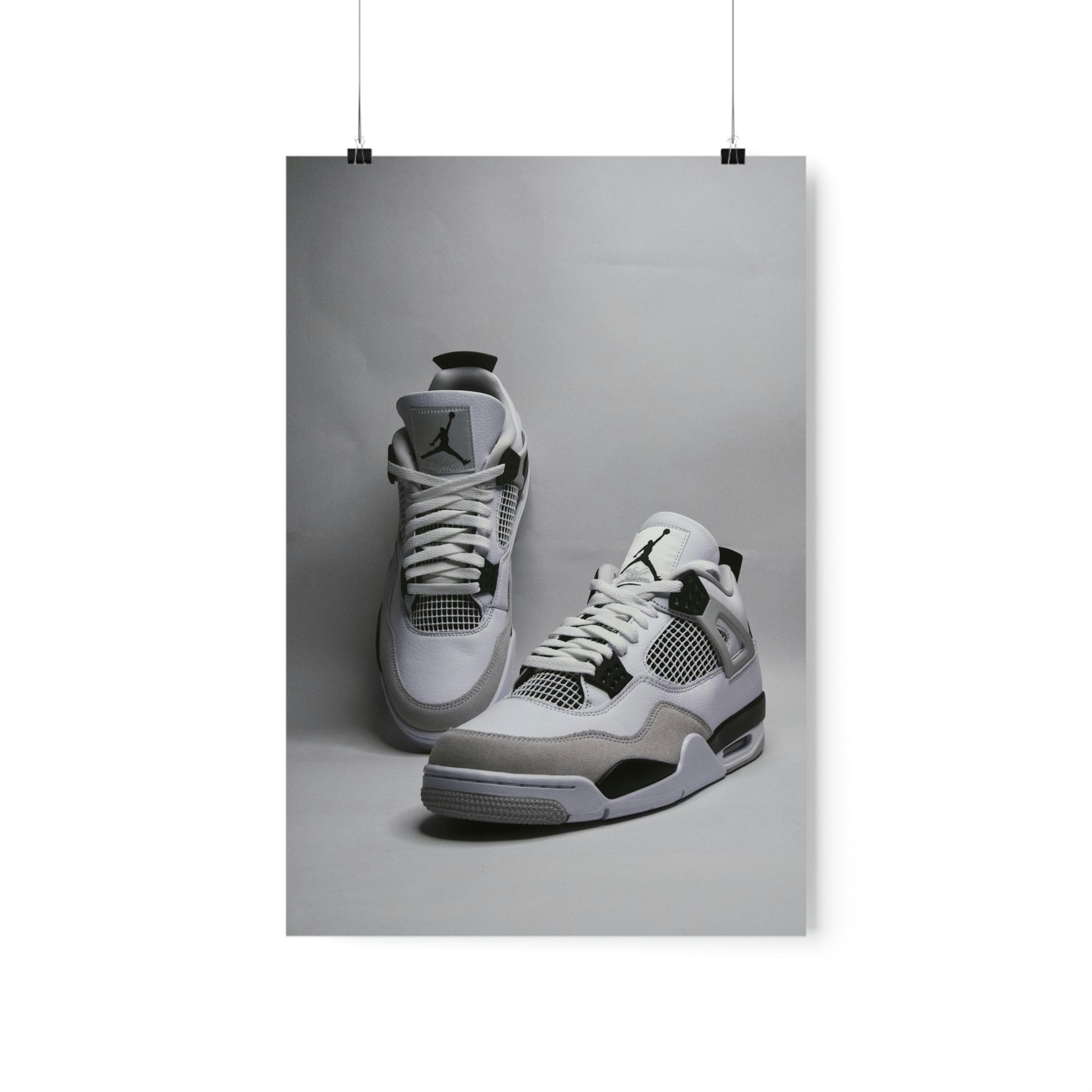 Air Jordan 4 "military Black" Poster - Etsy