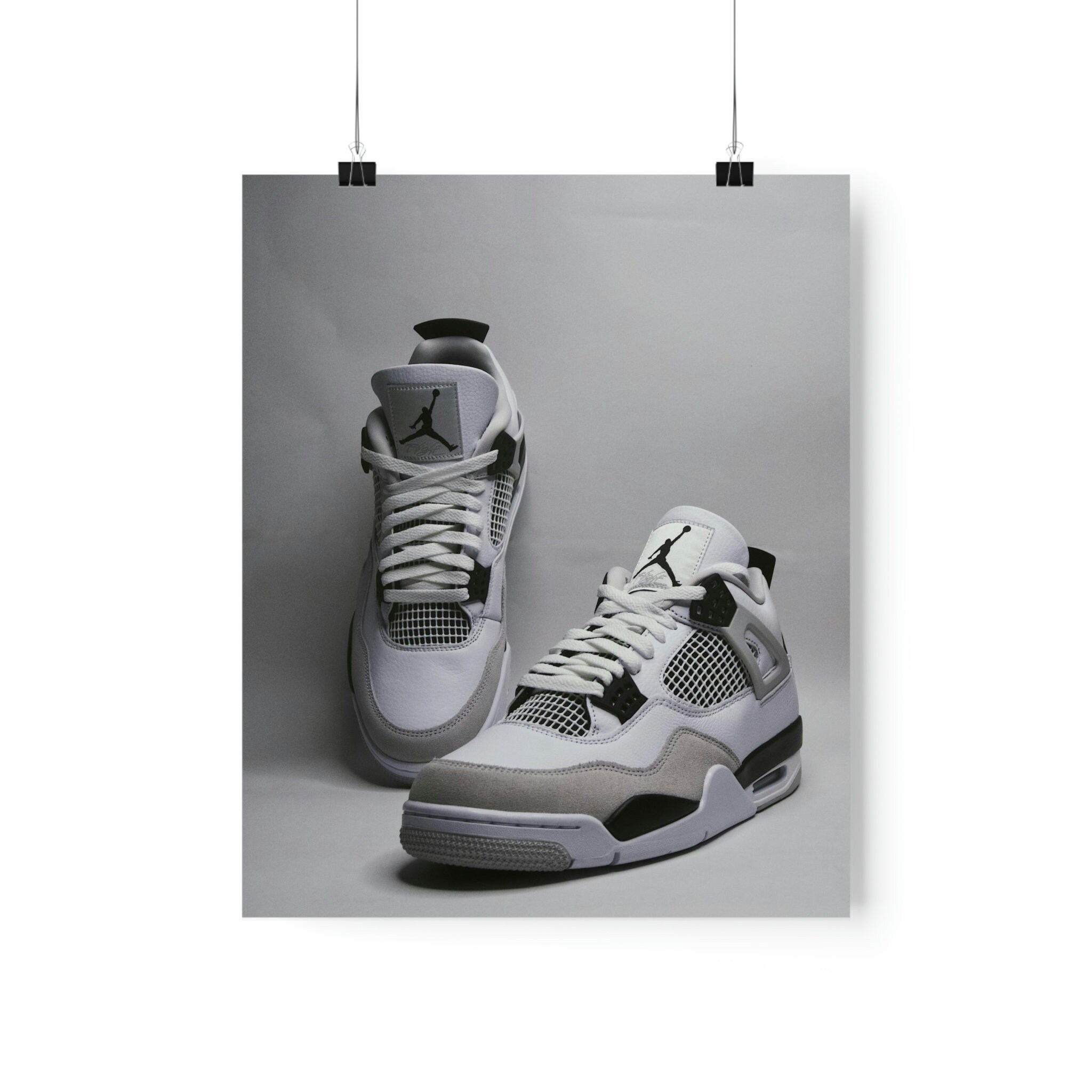 Air Jordan 4 "military Black" Poster - Etsy