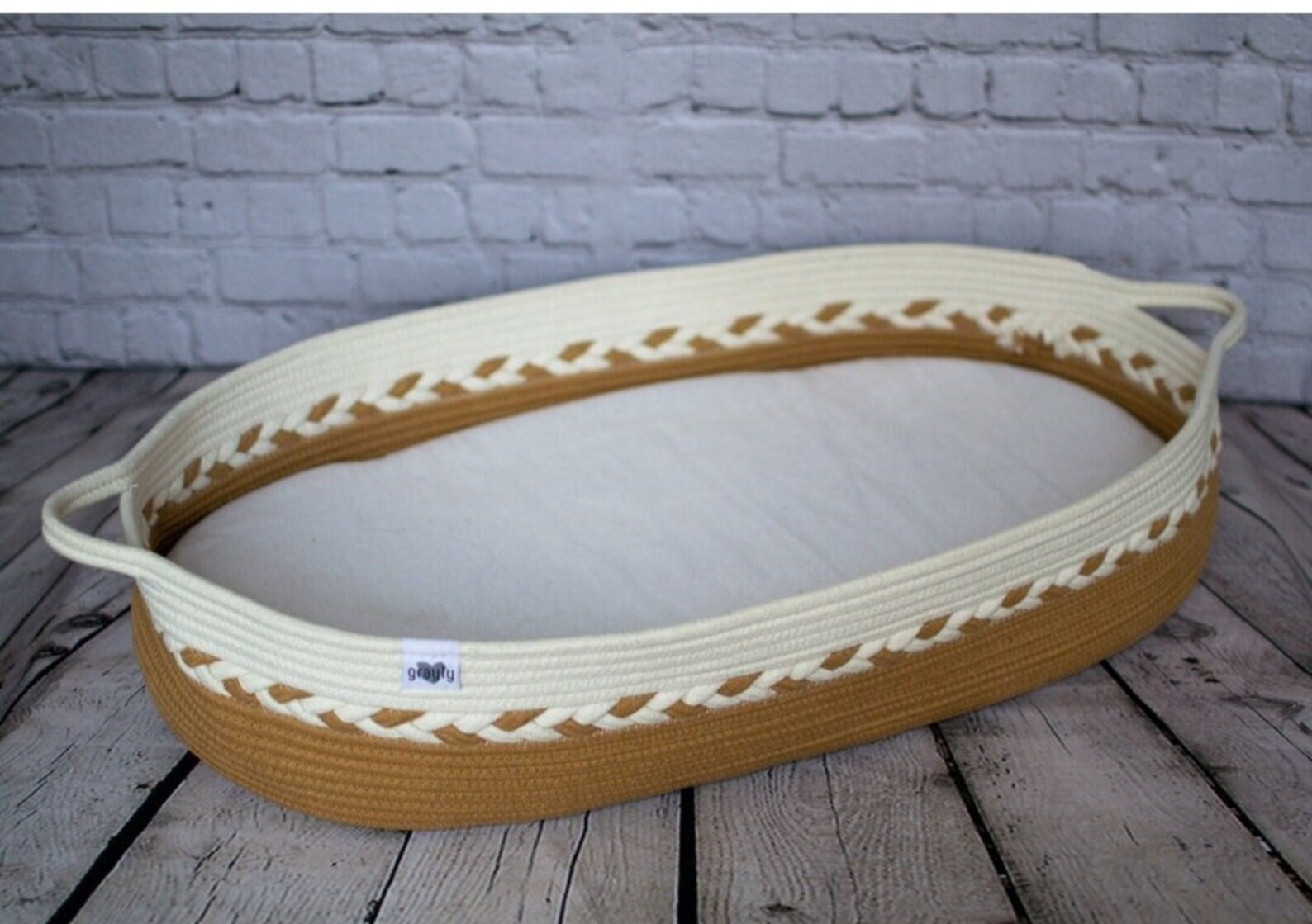 Grayly Handmade Portable Baby Diaper Changing Basket/ Moses Basket ...