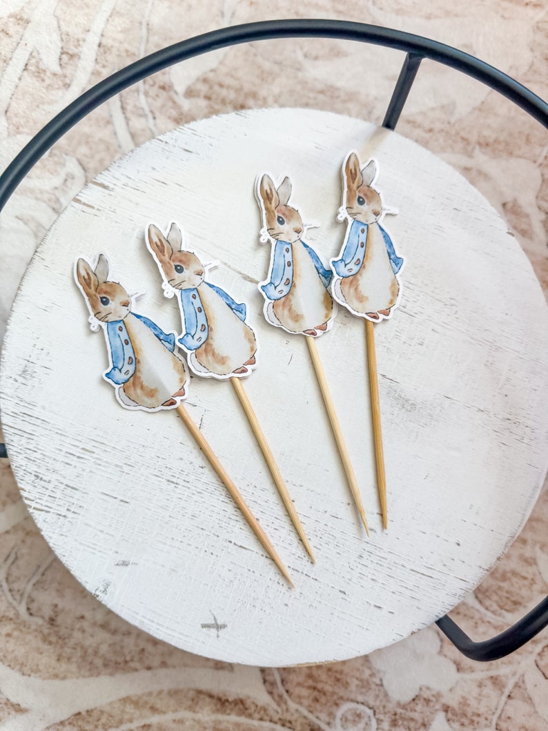 Peter Rabbit Cupcake Toppers, Petter Rabbit Easter Cupcake Toppers ...