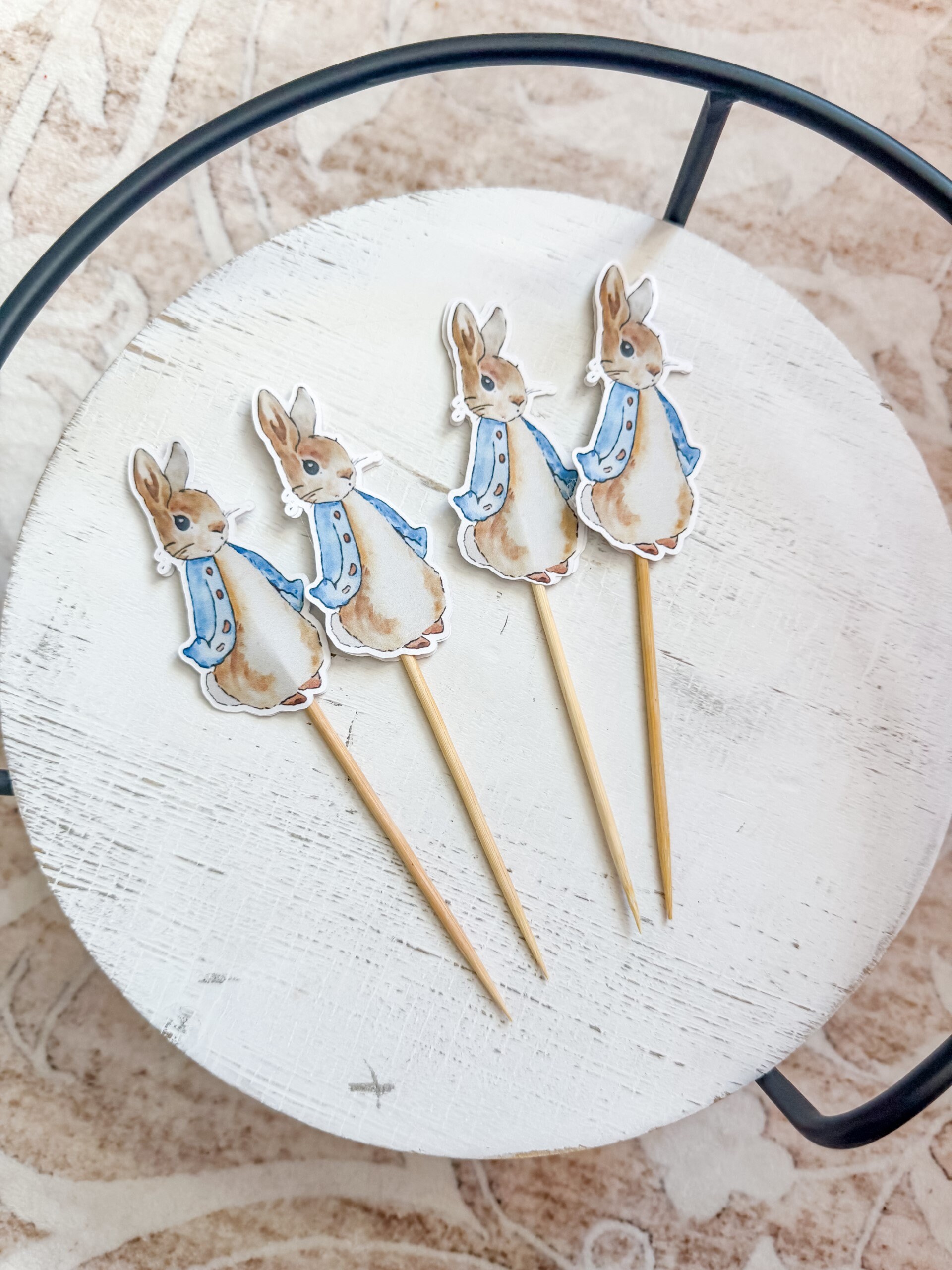 Peter Rabbit Cupcake Toppers, Petter Rabbit Easter Cupcake Toppers ...