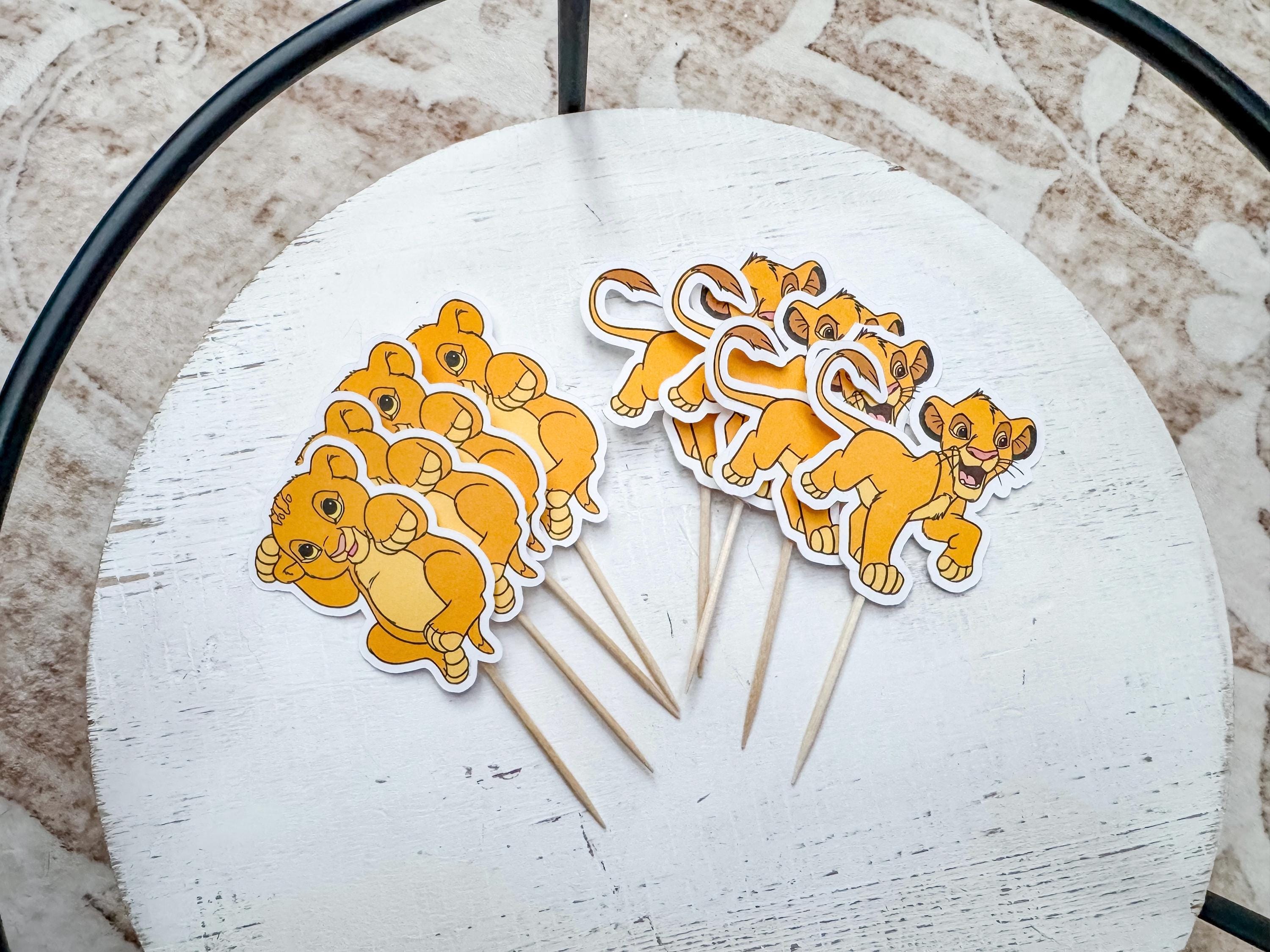 Lion King Cupcake Topper Simba Birthday Cupcake and Cake Topper - SET ...