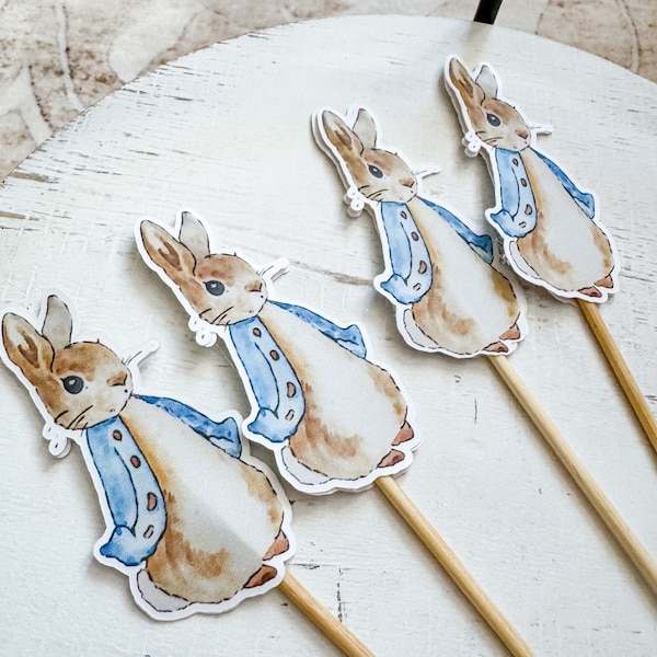 Peter Rabbit Cupcake Topper - Etsy