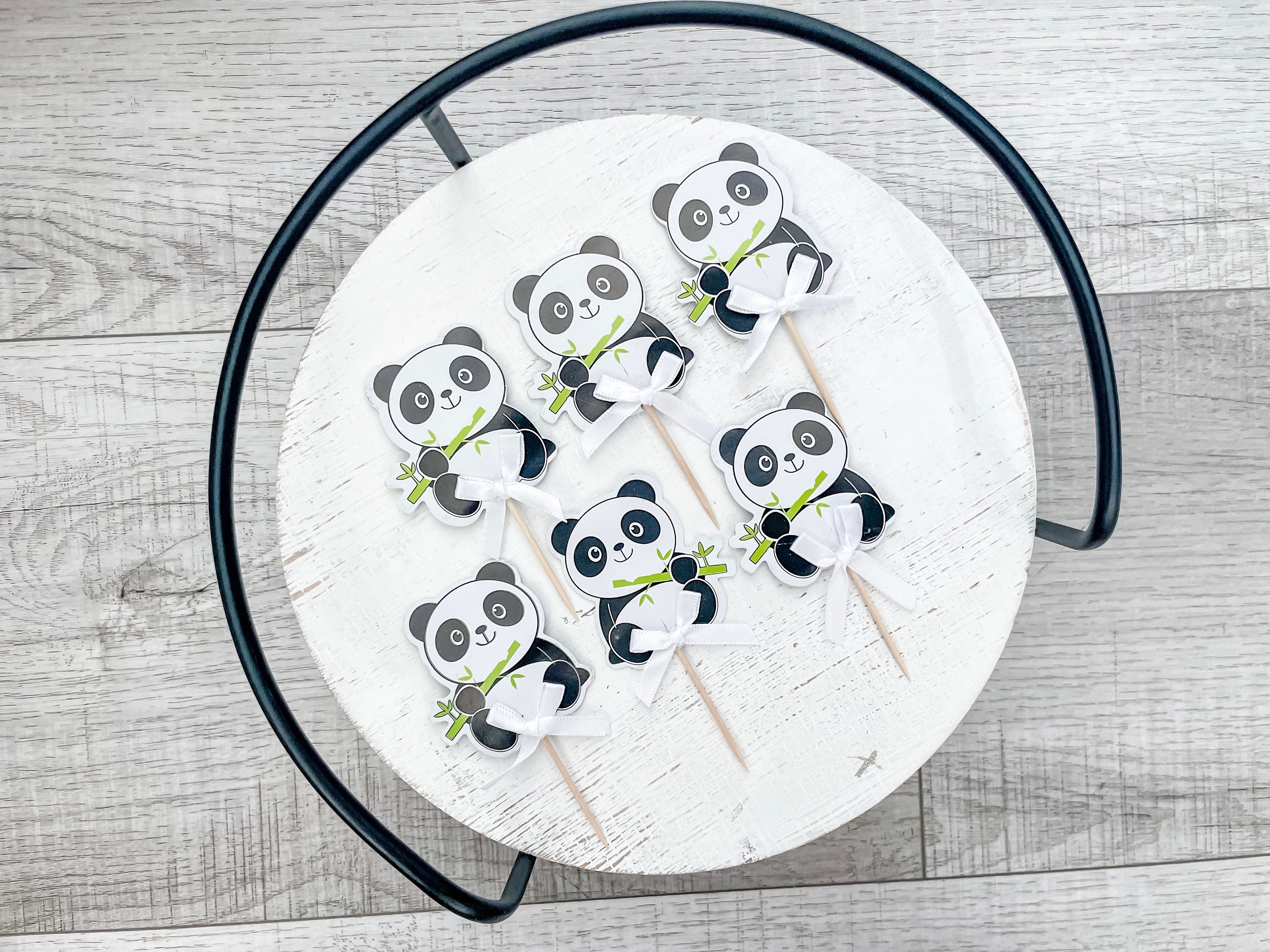 Panda Cupcake Toppers, Panda Cake Toppers, Panda Cupcake Cake Toppers ...