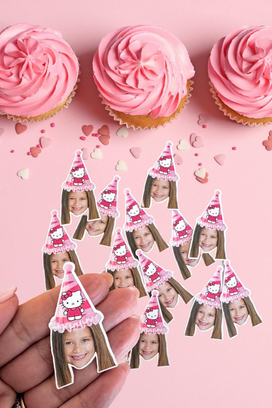 Hello Kitty Birthday Confetti, Custom Face Birthday Confetti for Hello ...