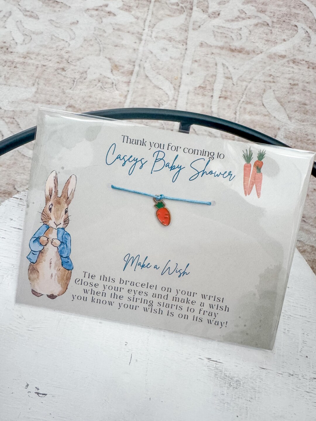 Peter Rabbit Wish Bracelet Baby Shower or Birthday Guest Favor - Etsy