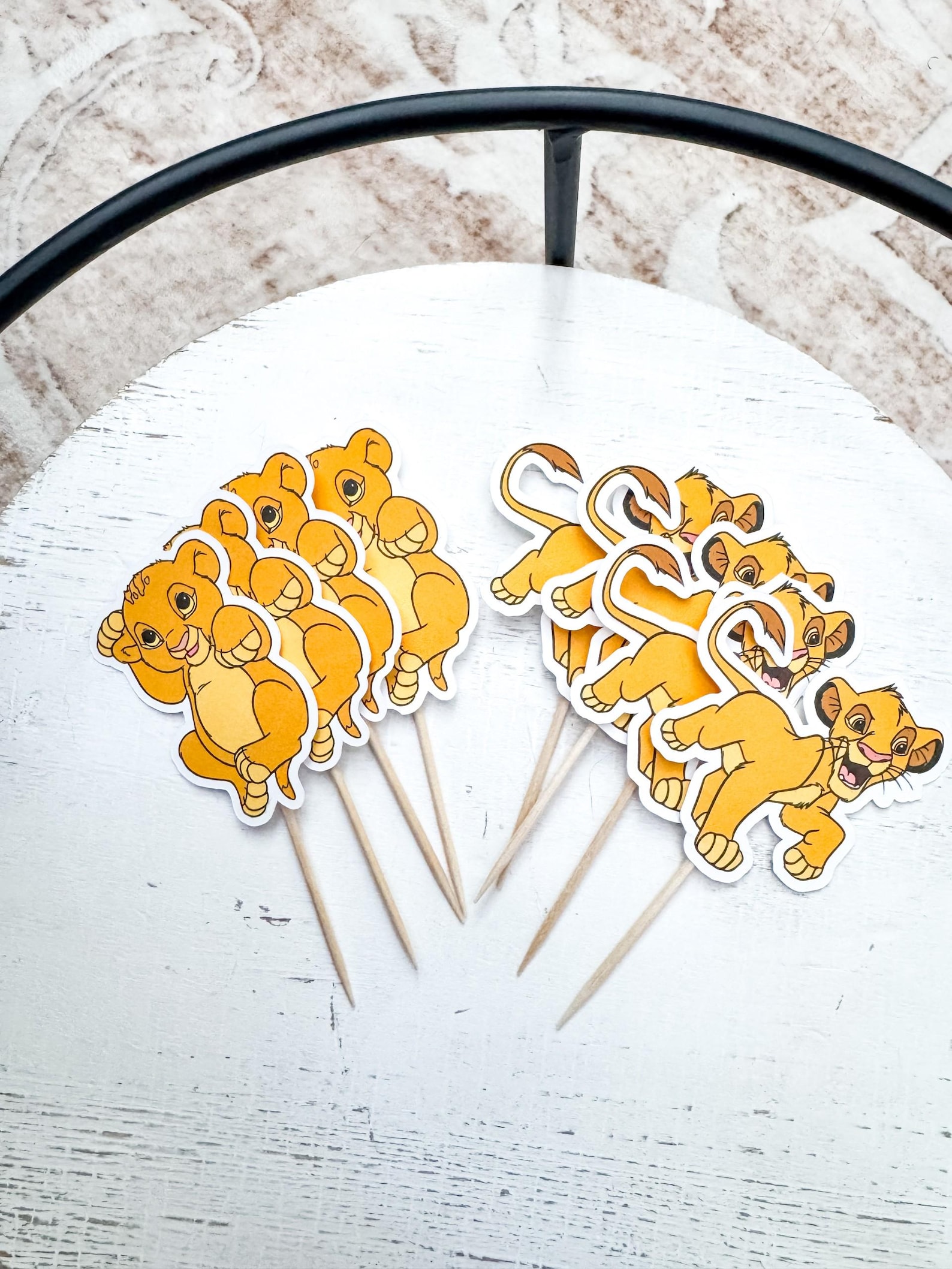 Lion King Cupcake Topper Simba Birthday Cupcake and Cake Topper - SET ...