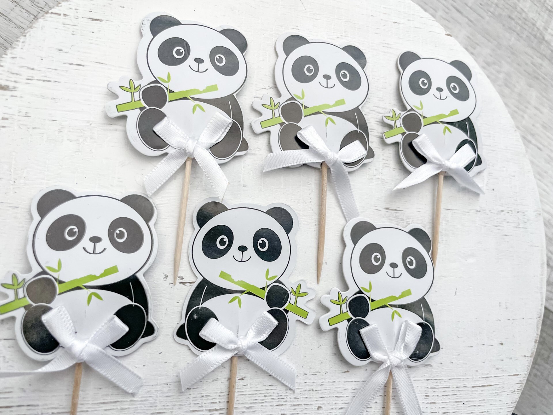 Panda Cupcake Toppers, Panda Cake Toppers, Panda Cupcake Cake Toppers ...