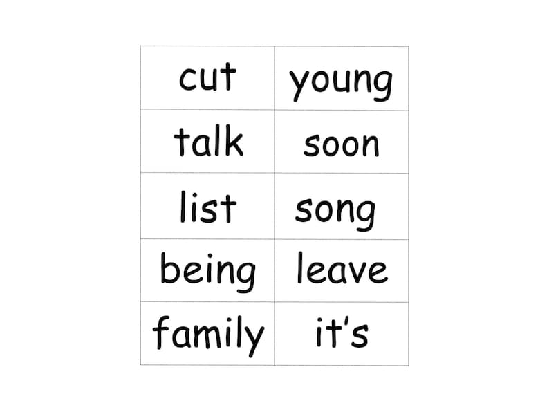 Third Grade Sight Words Flashcards: 100 Printable Fry Words (PDF) - Etsy