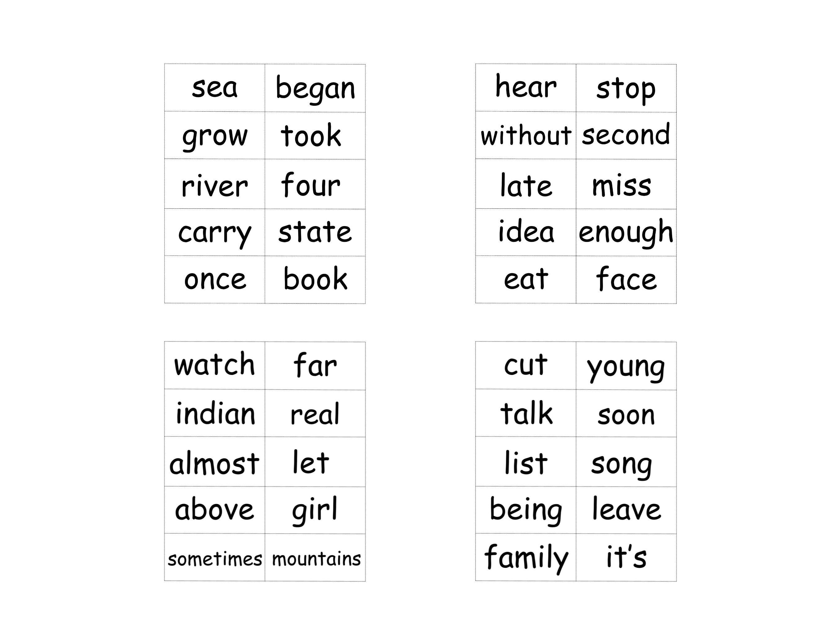 Third Grade Sight Words Flashcards: 100 Printable Fry Words (PDF) - Etsy
