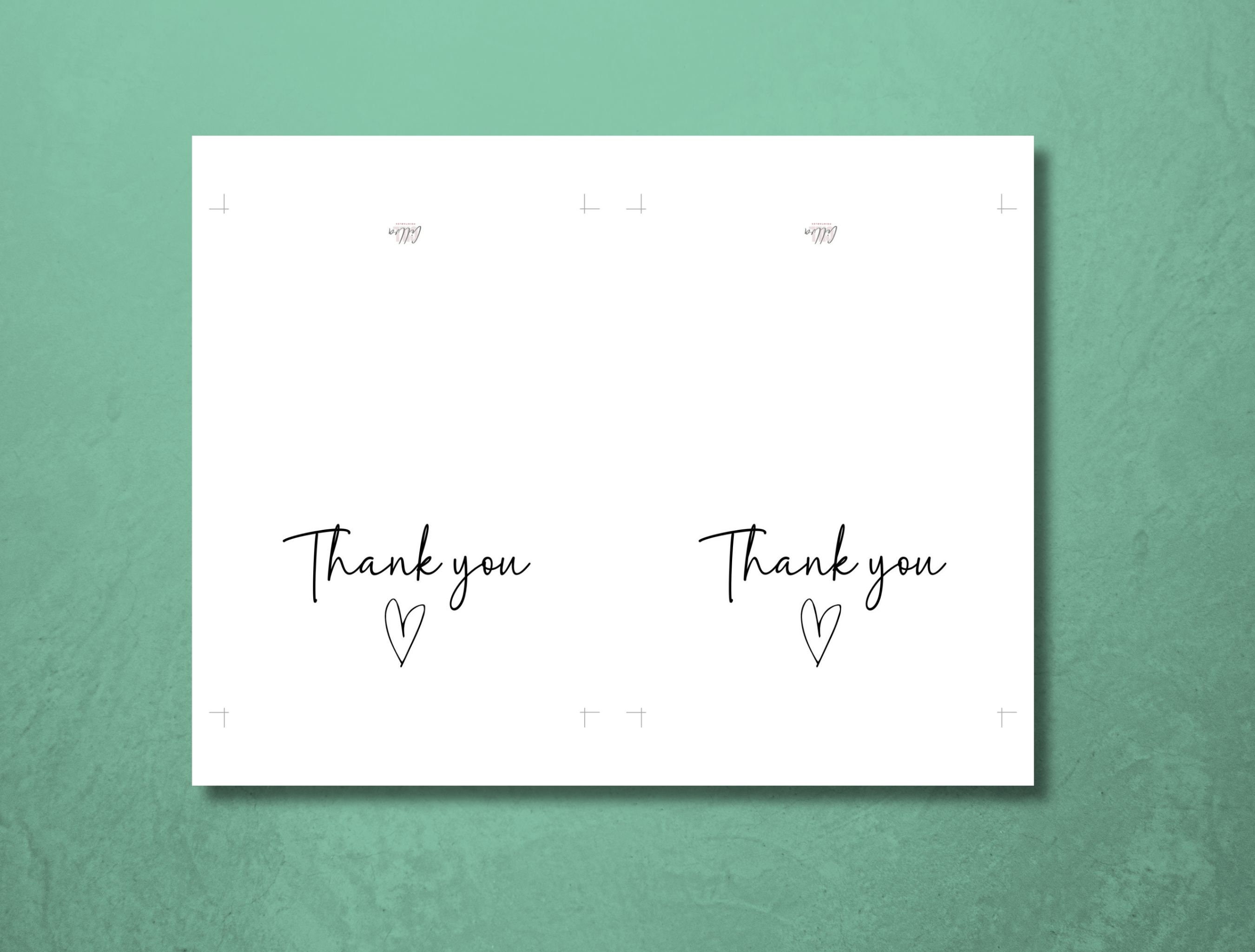 Printable Thank You Cards, Instant Digital Download, PDF - Etsy