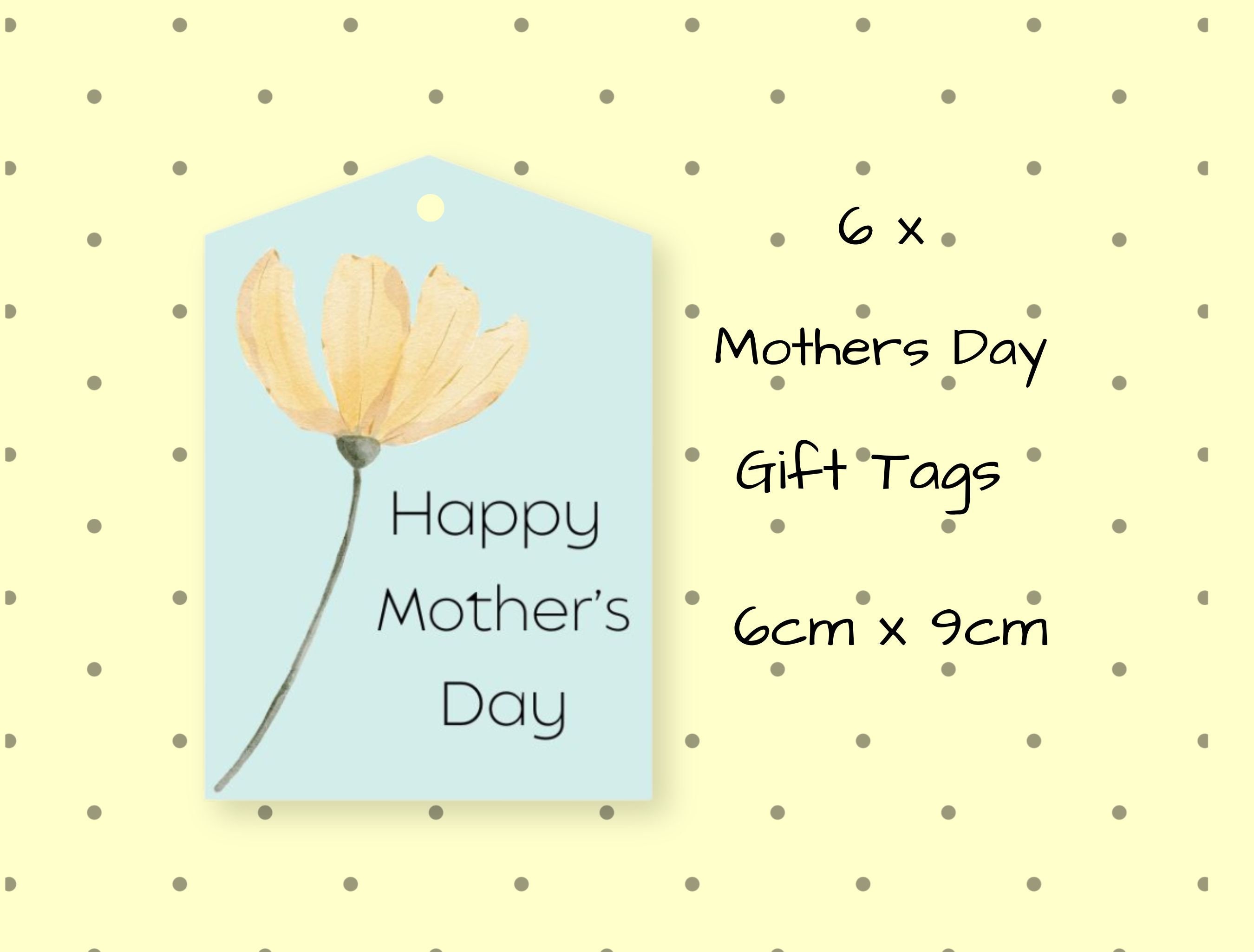 Mothers Day Gift Tag, Printable, Mothers Day Tag, Happy Mothers Day, 6 ...