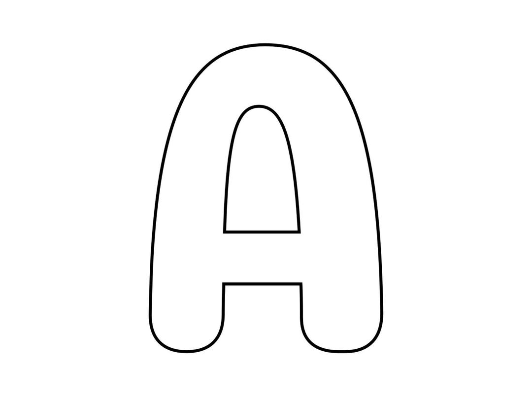 Large Alphabet Letters, Homeschool or Classroom, Printable Letter of ...