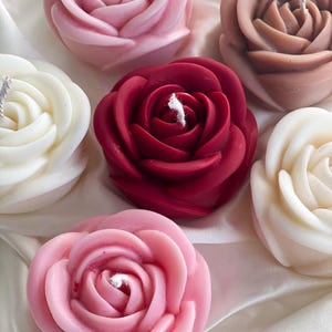 Bulk Rose Soy Candles: Handmade Wedding & Party Favors - Etsy