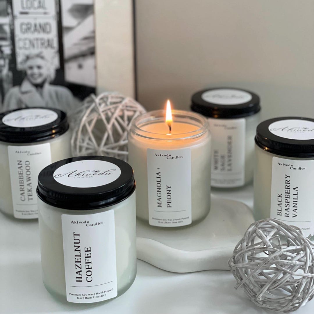 Aesthetic Stylish Candles 8 Oz Housewarming, Birthday, Weddings, Bridal ...
