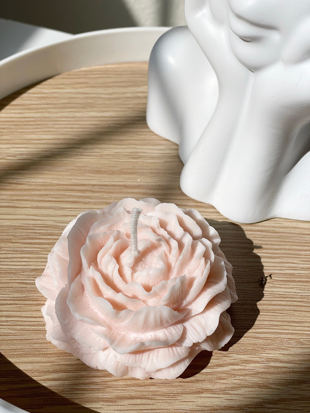 Peony Flower Candle - Etsy