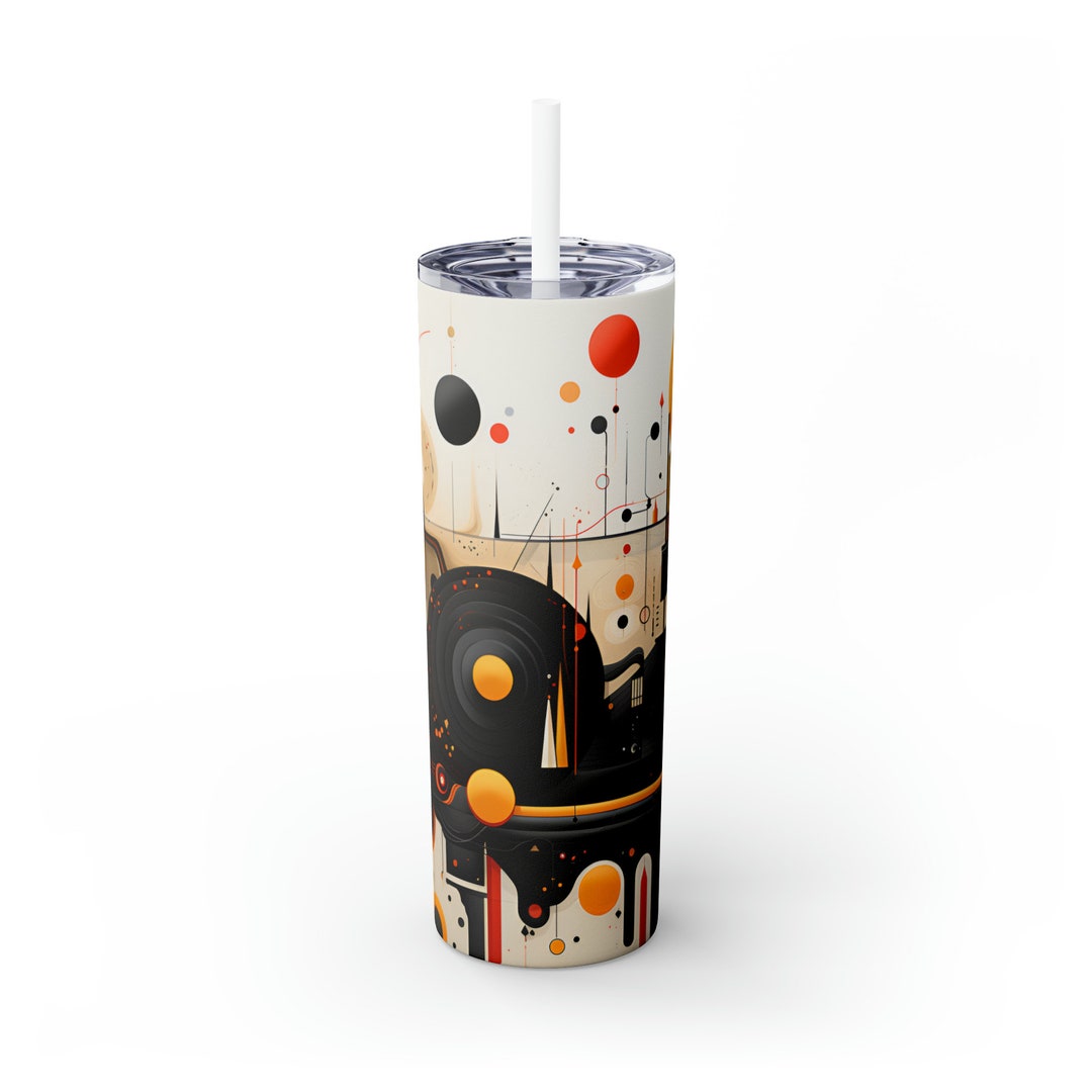 RETRO FUSION - Skinny Tumbler With Straw - Etsy