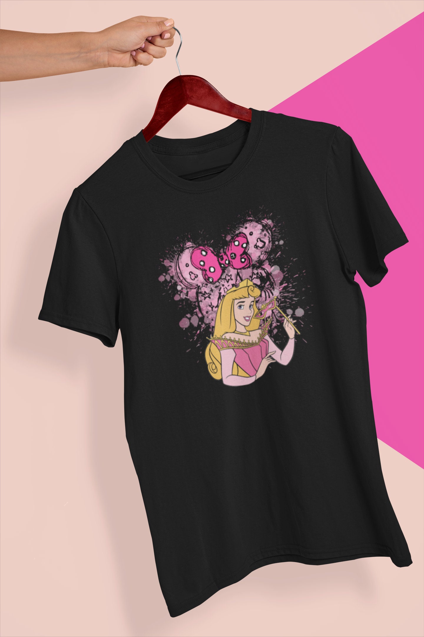 Aurora Sleeping Beauty Bow Mickey Head Watercolor for Disney Princess ...