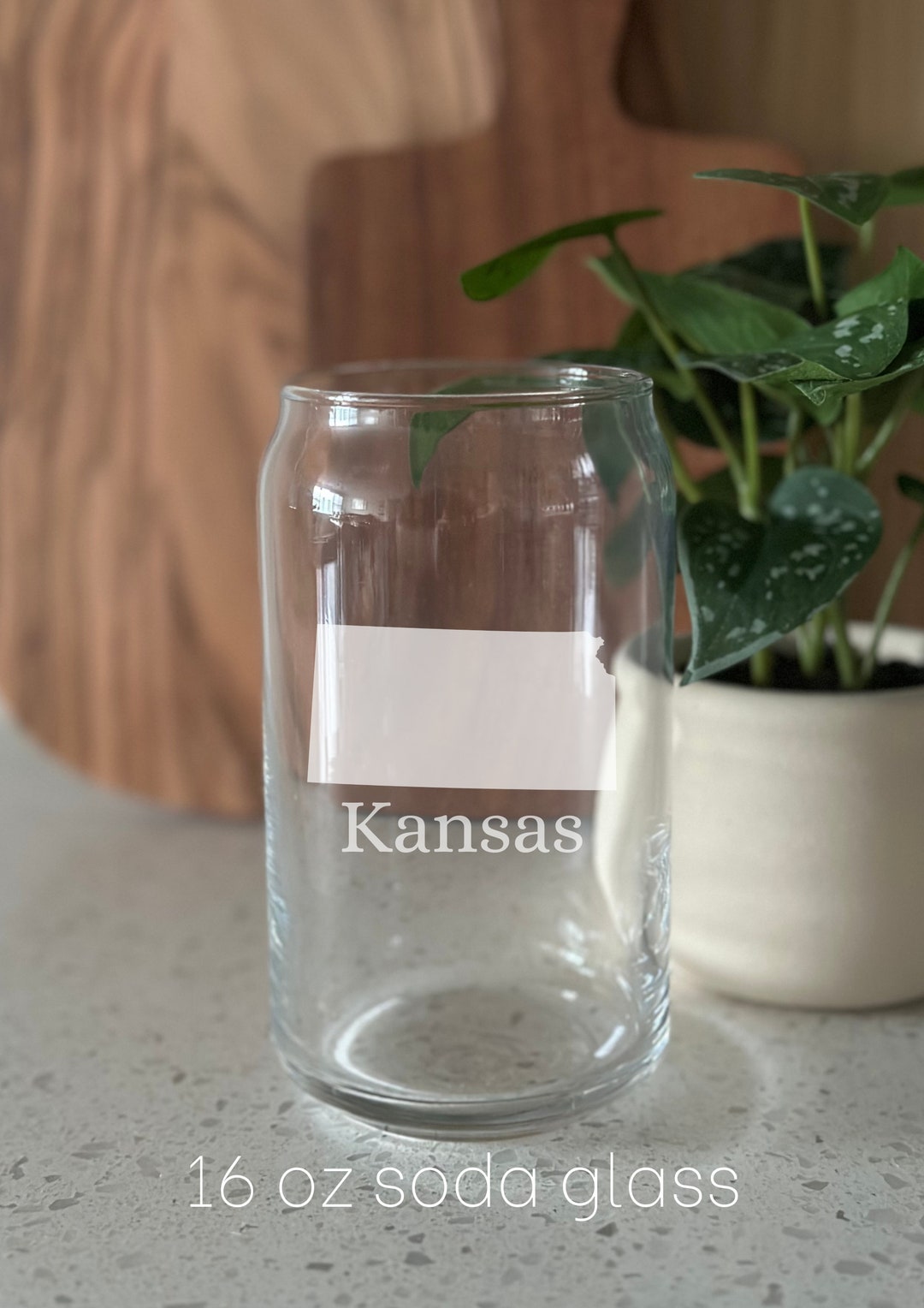 Custom State Glass | Choose Your Design | Laser Engraved | Dishwasher ...