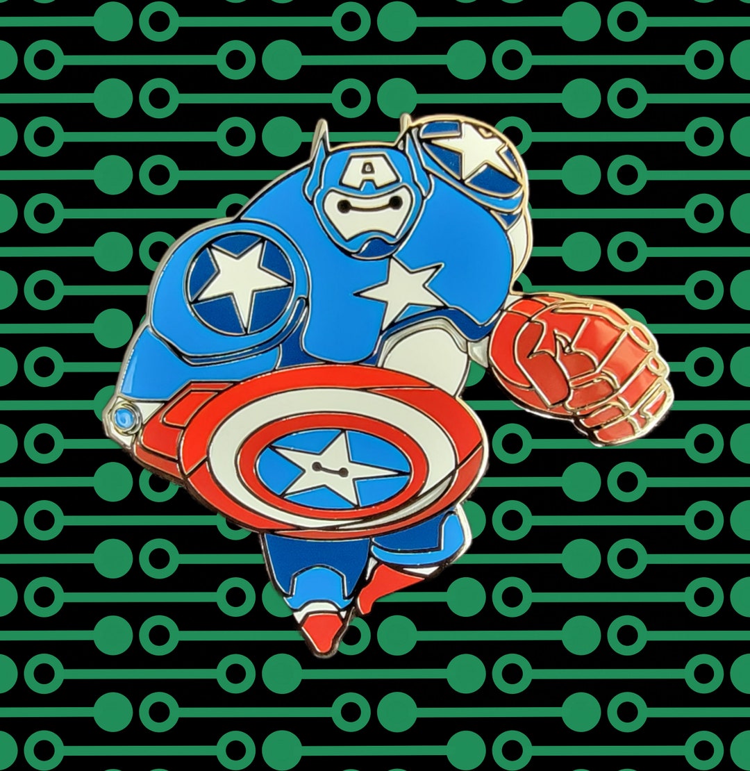 Capmax Mashup Captain America and Baymax - Etsy