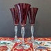 Vintage Lenox LC71 Ruby Red Water Goblets - Etsy