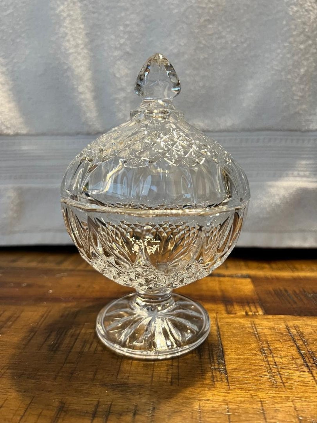 Cristal D' Arques Longchamp Lead Crystal Pedestal Candy Dish With Lid ...