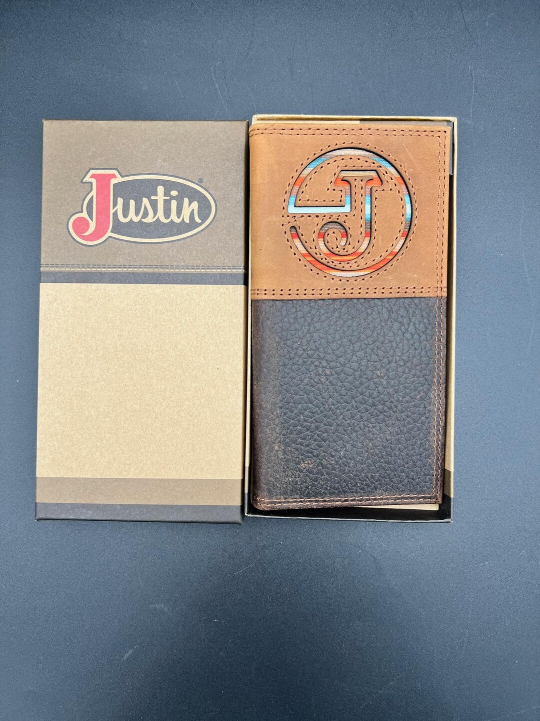 Justin Boots Genuine Leather Rodeo Wallet - Etsy