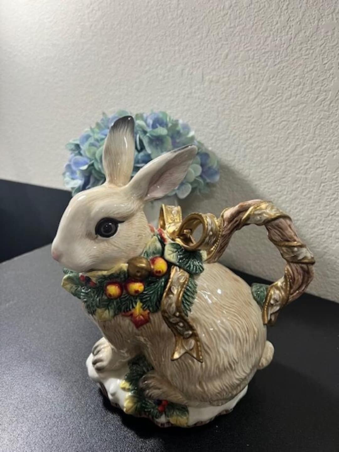 Fitz and Floyd Snowy Woods Rabbit Teapot - Etsy