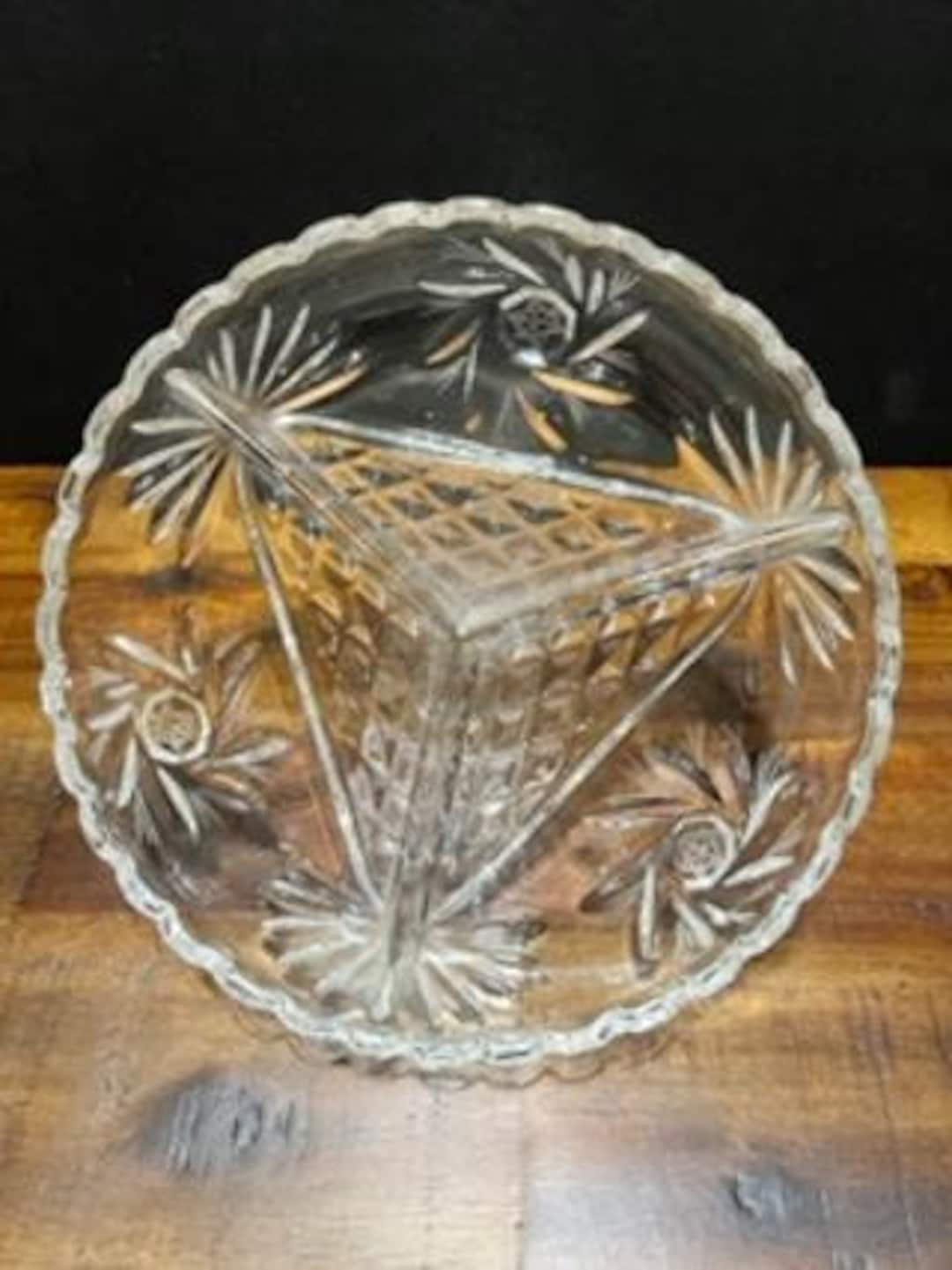Cristaluxe 24% Lead Crystal Relish Tray - Etsy