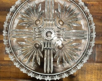 Lead Crystal Serving Platter - Etsy