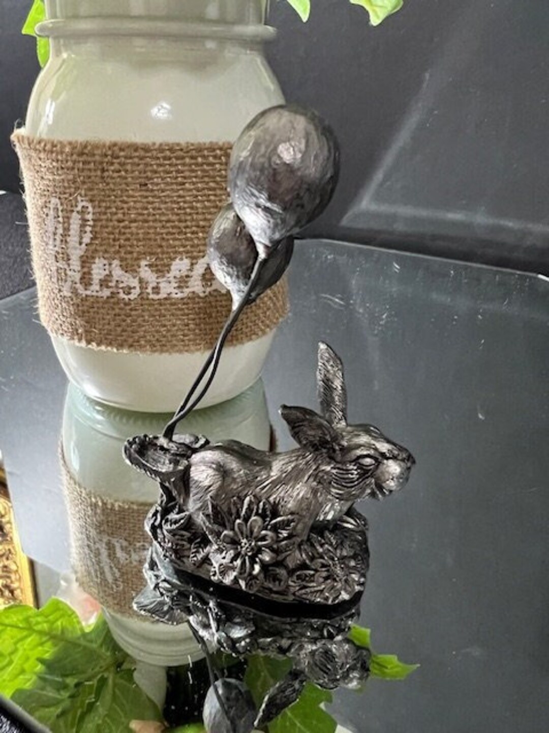 Vintage Michael Ricker Easter Bunny With Balloons Pewter Figurine - Etsy