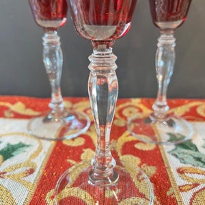 Vintage Lenox LC71 Ruby Red Water Goblets - Etsy