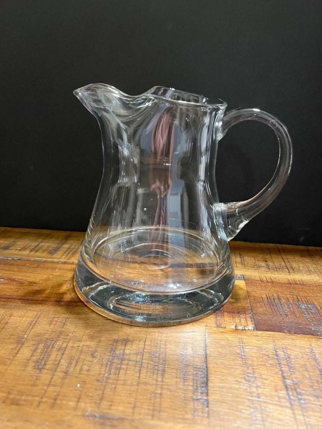 Vintage Hand Blown Pitcher - Etsy