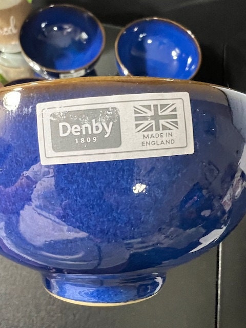 Denby 1809 Imperial Blue Rice Bowls - Etsy