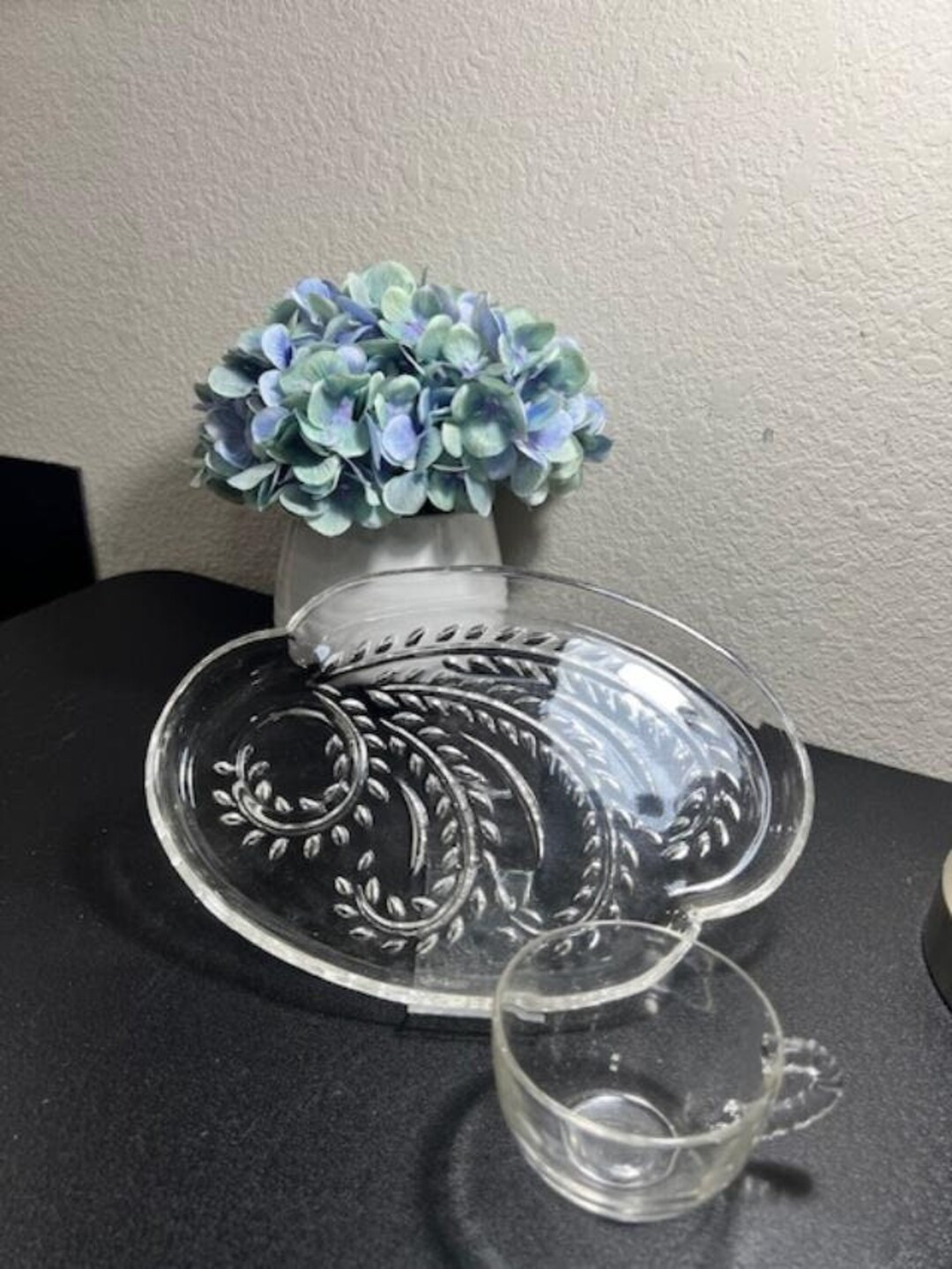 Federal Glass Homestead Snack Set - Etsy