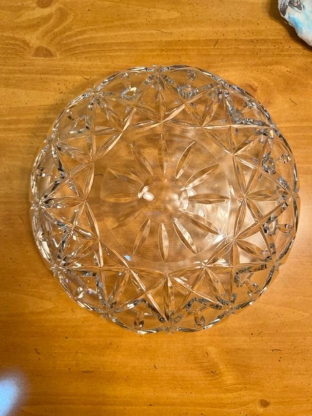 Vintage Brock Crystal Bowl - Etsy