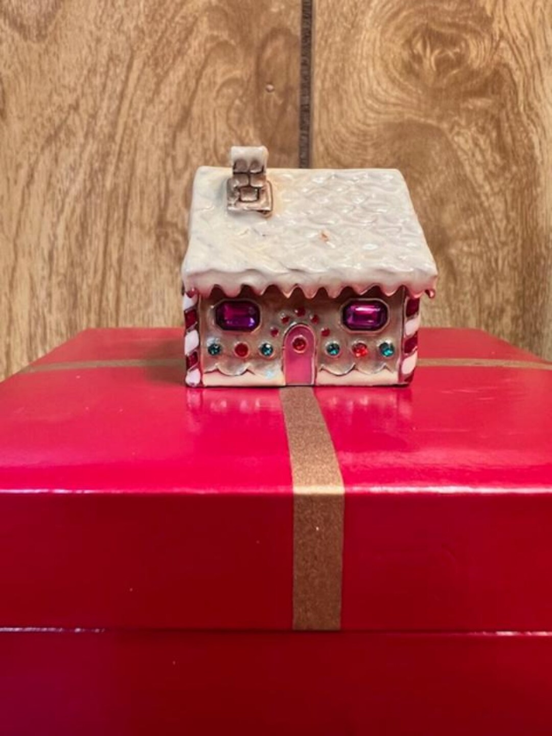 Monet Christmas Gingerbread House Trinket Box - Etsy