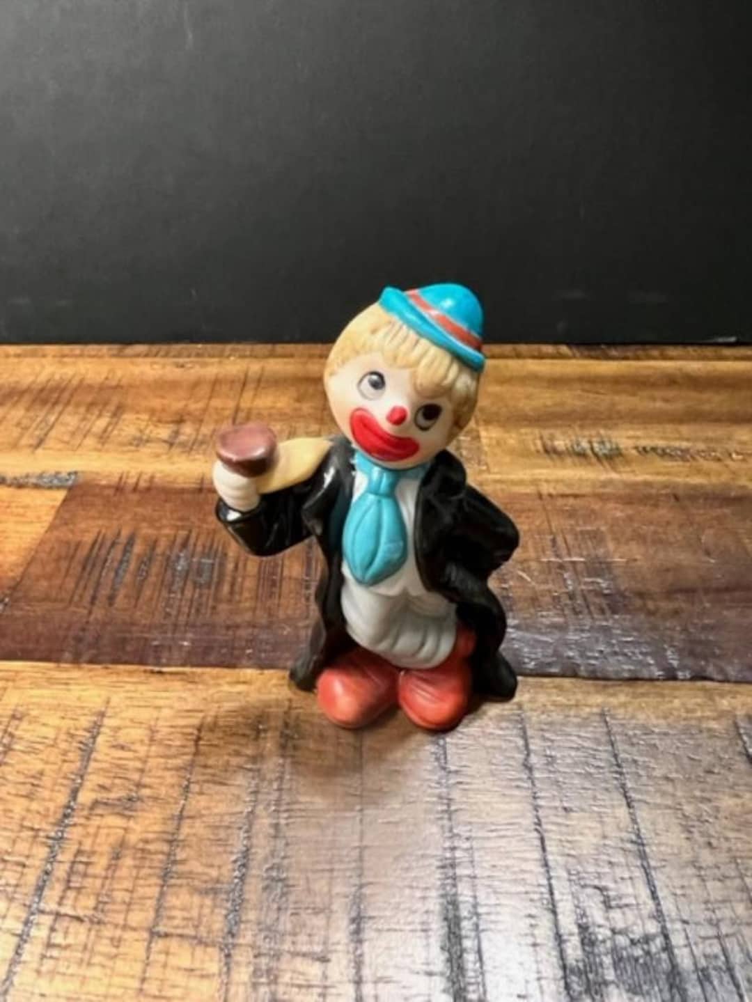 Vintage Enesco Clown Figurine - Etsy
