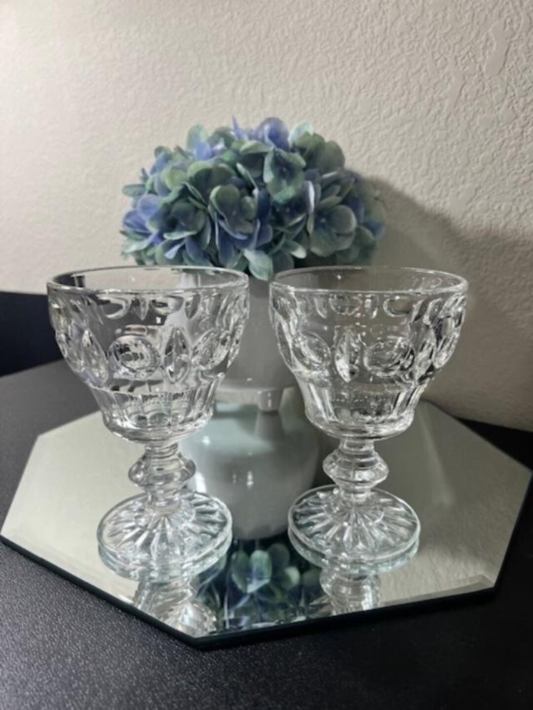 Colony Classique Clear Water Goblets - Etsy