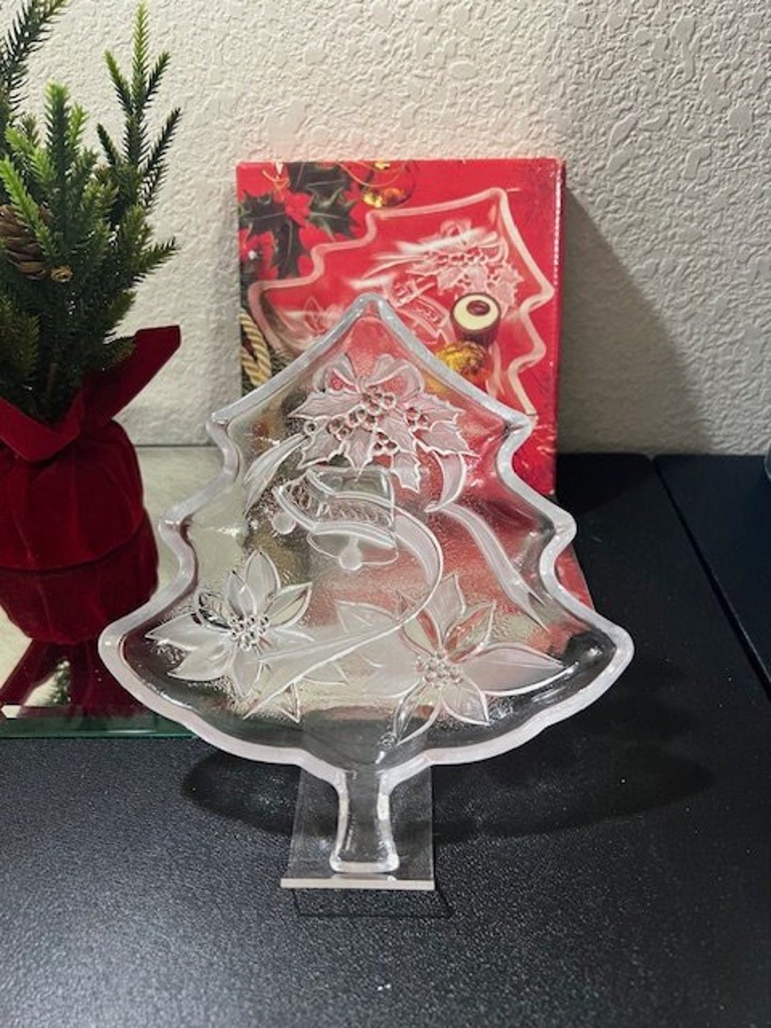 Savoir Vivre Festive Bouquet Christmas Tree Server - Etsy