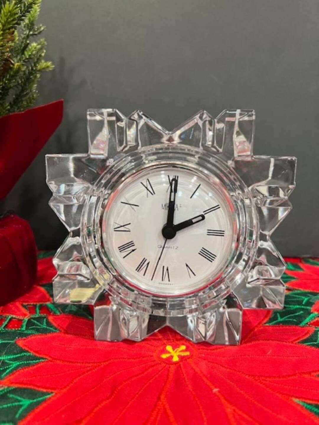 Mikasa Starfire Quartz Clock - Etsy