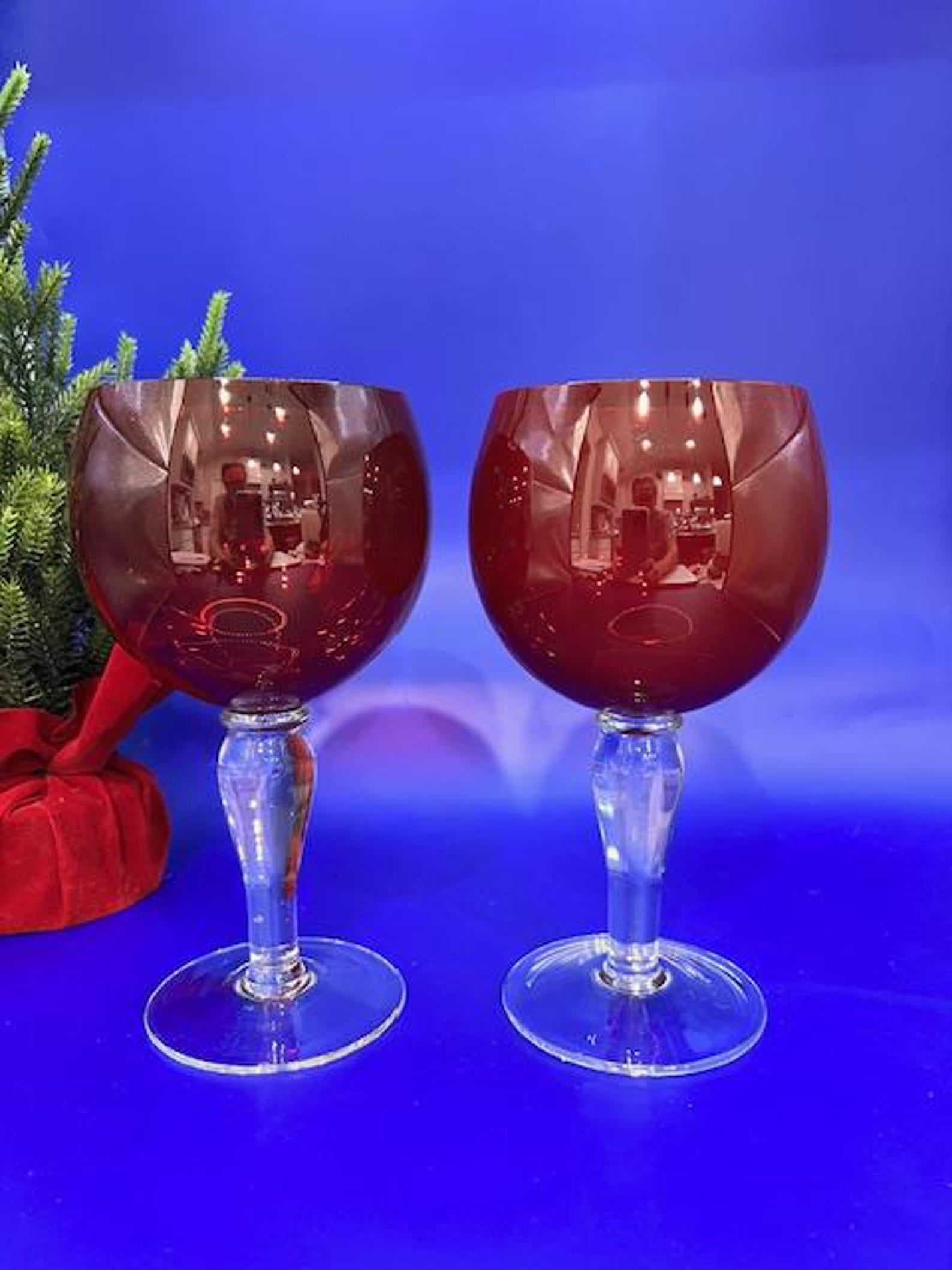 Copas de vino de brocado de Artland - Etsy México