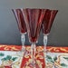Vintage Lenox LC71 Ruby Red Water Goblets - Etsy