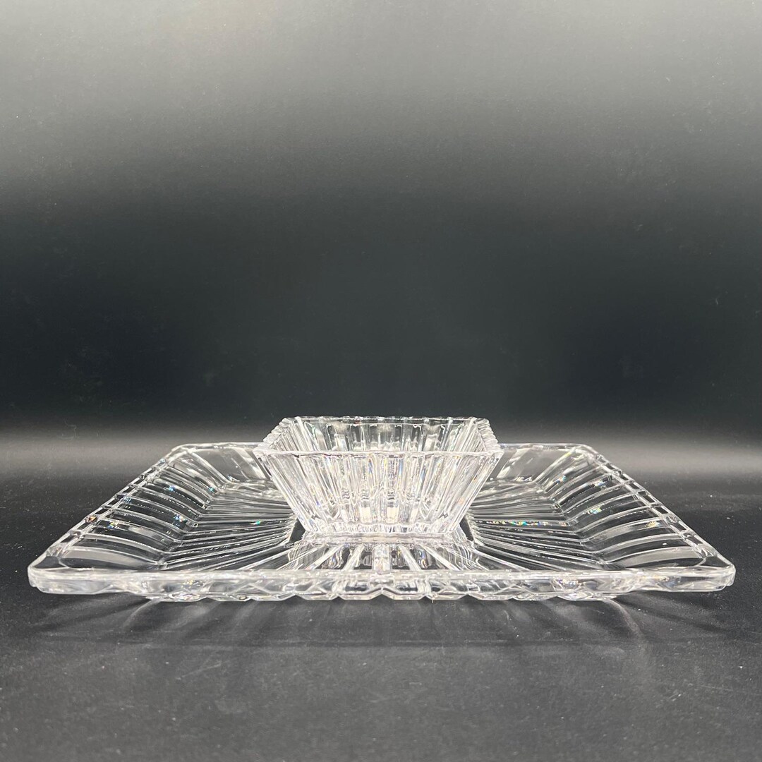 Crystal Clear Alexandria Chip and Dip Set - Etsy