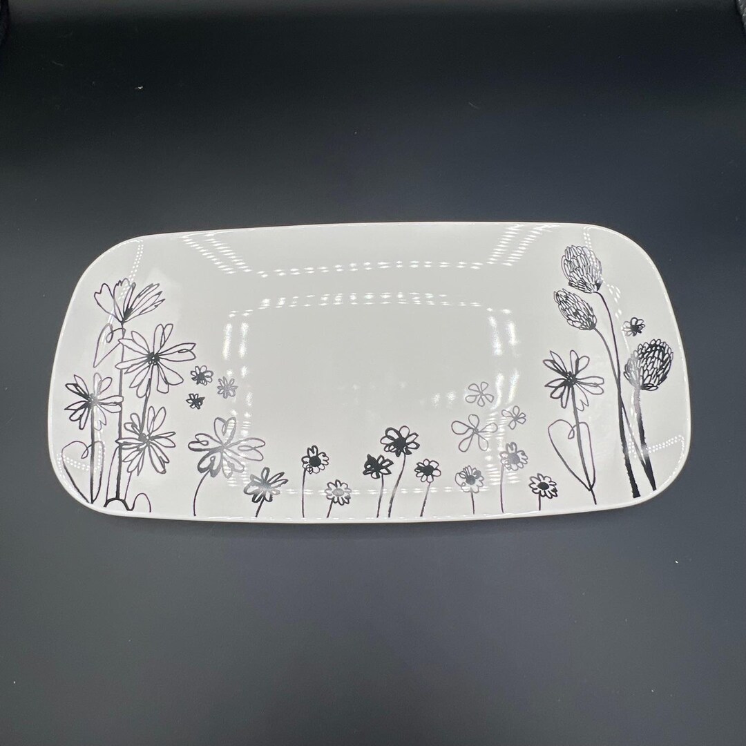 Kate Spade New York Garden Doodle Serving Tray - Etsy