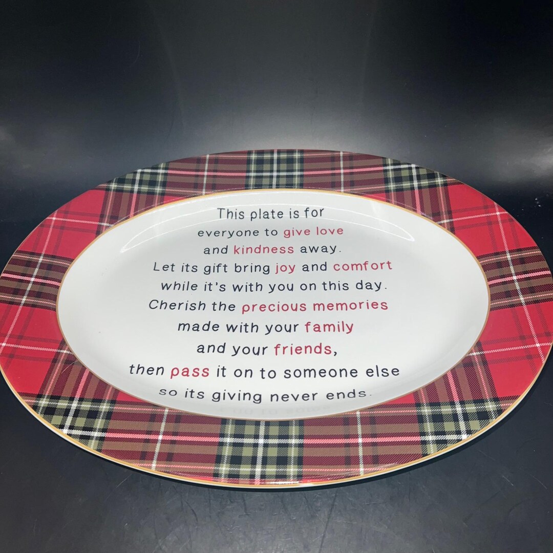 222 Fifth Wexford Red "giving Platter" - Etsy